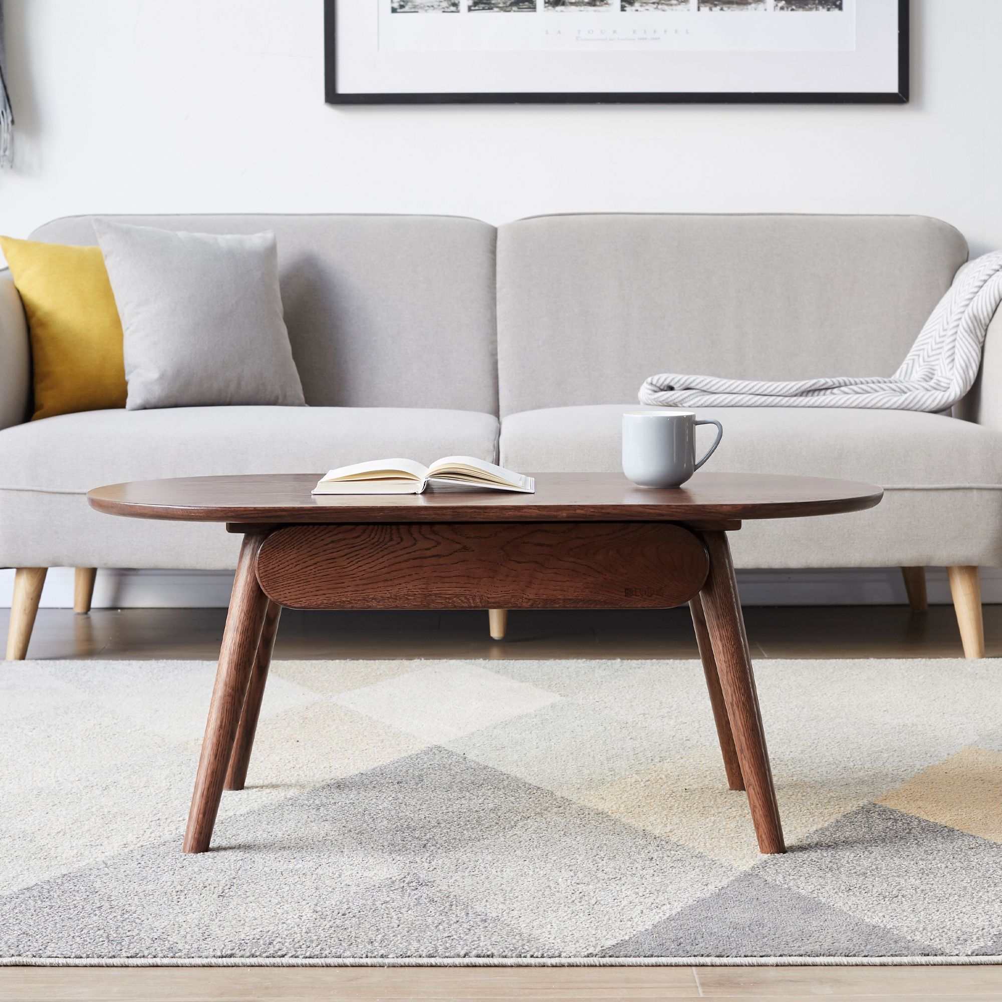 Capsule centre table Low table Table with drawers 100 solid wood Top board Desk Coffee table Study table Bed Bath Beyond 40250290